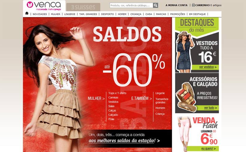 As Melhores Ofertas > 25% de Desconto na Venca Online