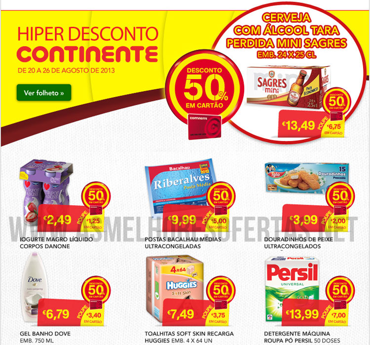 As Melhores Ofertas > Descontos de 50% em Cartão no Contiente até 26 de ...